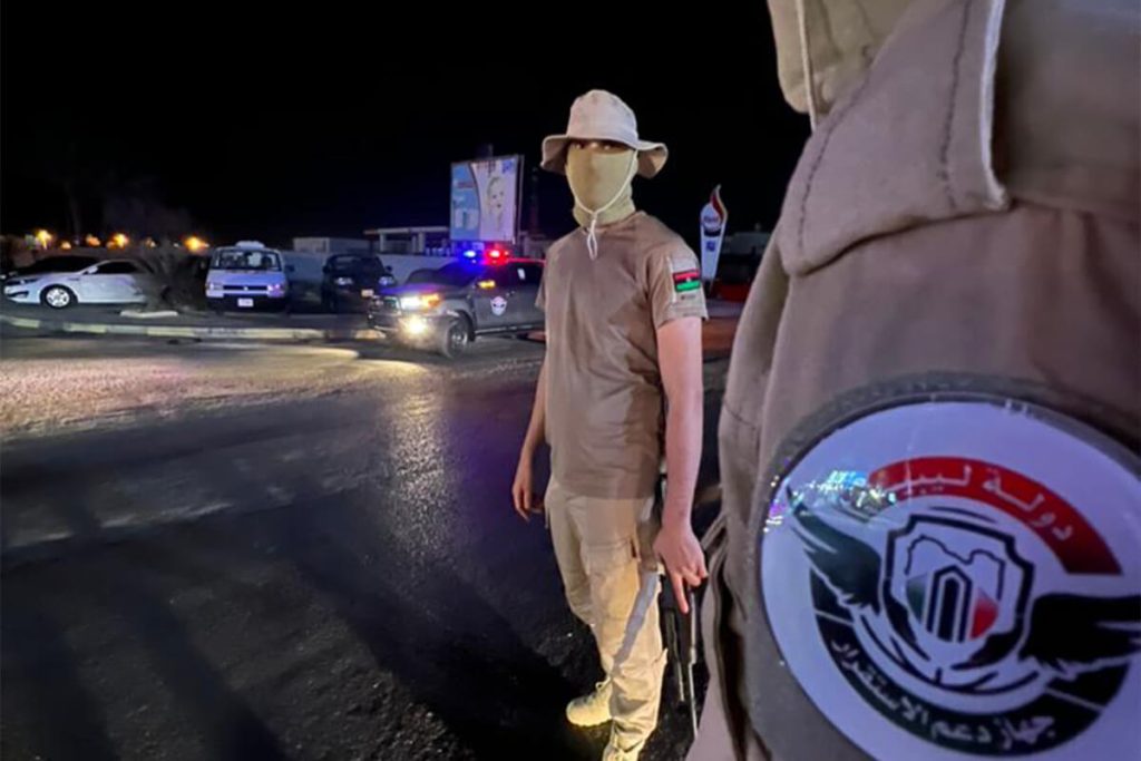 دوريات ليلية لتأمين مدينة زوارة - جهاز دعم الاستقرار